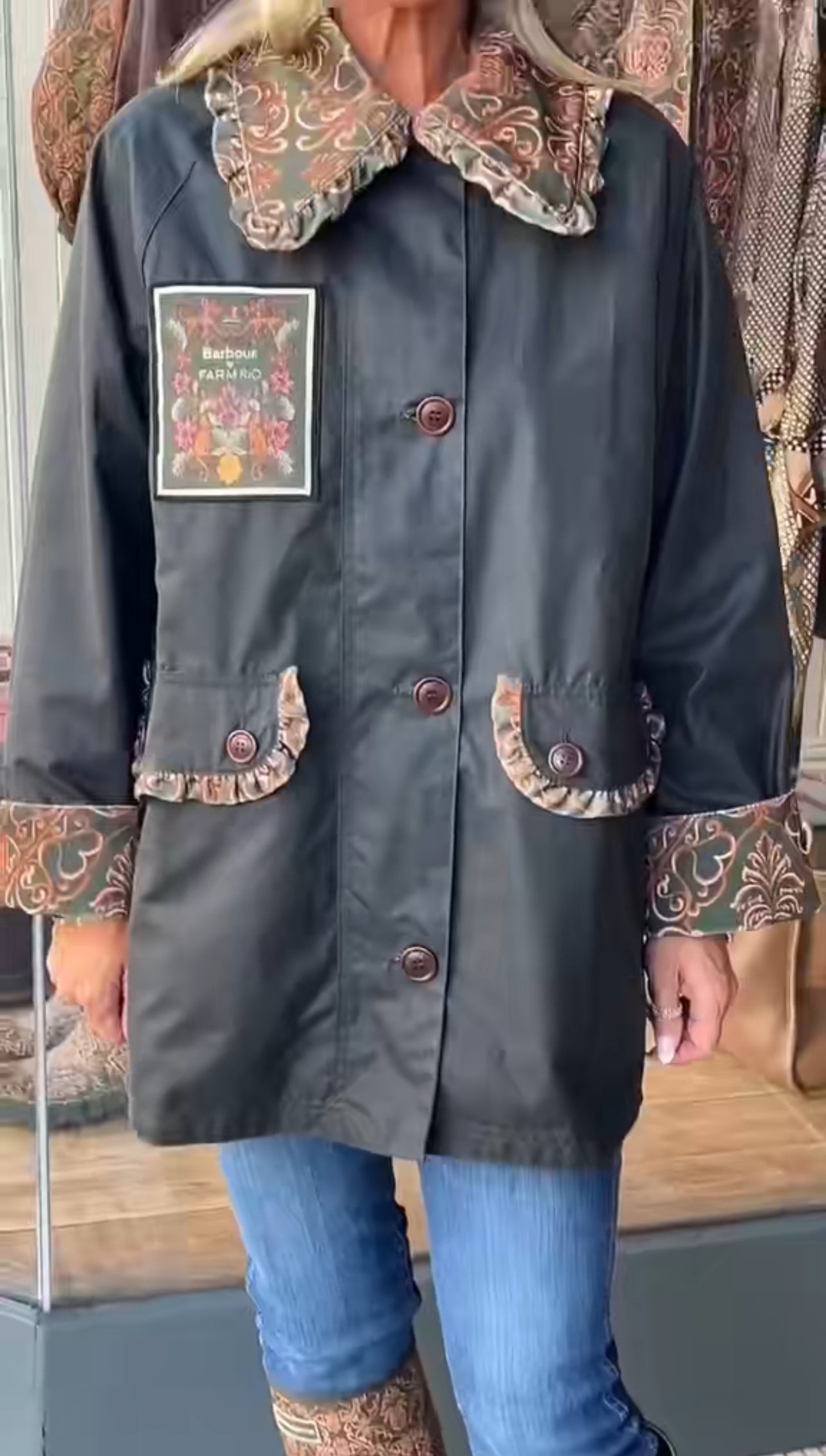 Barbour x FARM Rio Maria-Clara Waxed Jacket – Kitch Clothing