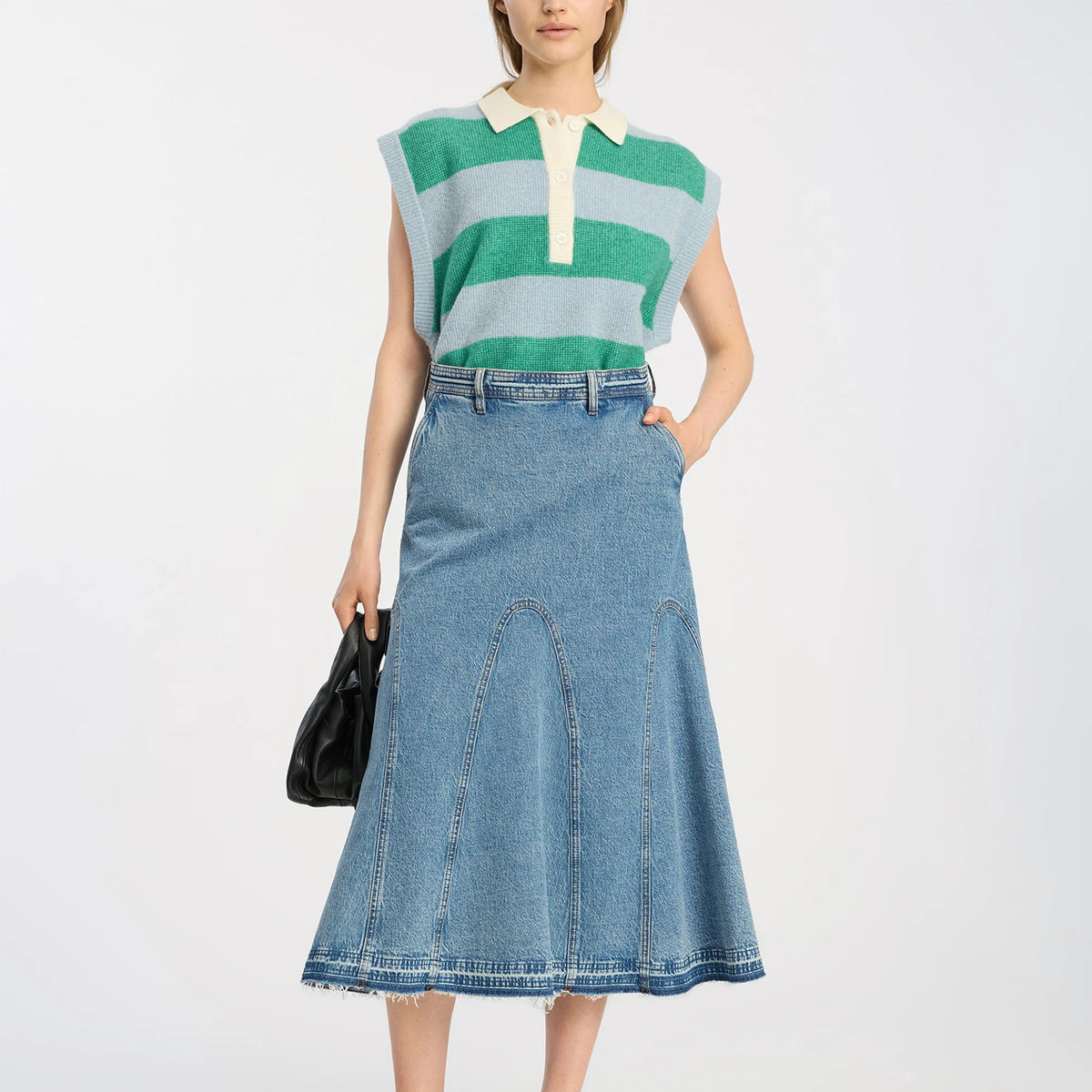 Braylin Skirt - Blue – Kitch Clothing
