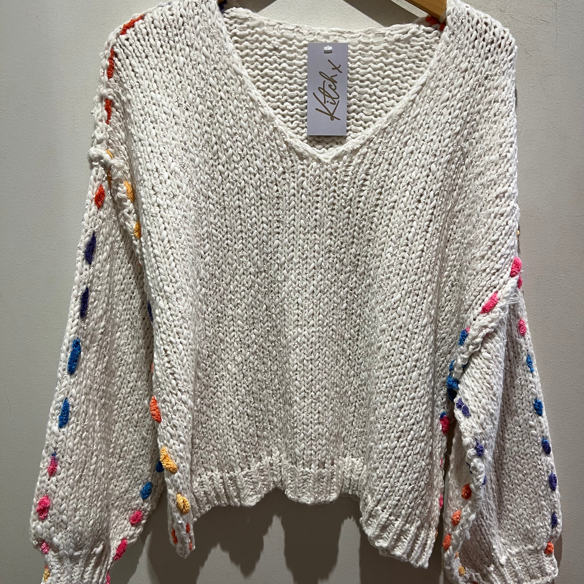 23962 Fluo Jumper - Cream – Kitch Clothing