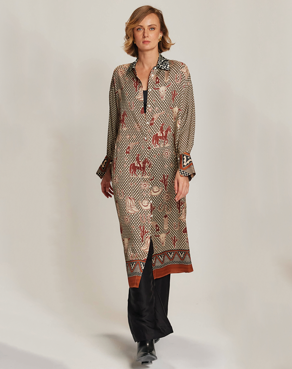 Athena Collar Dress - Rodeo – Kitch Clothing